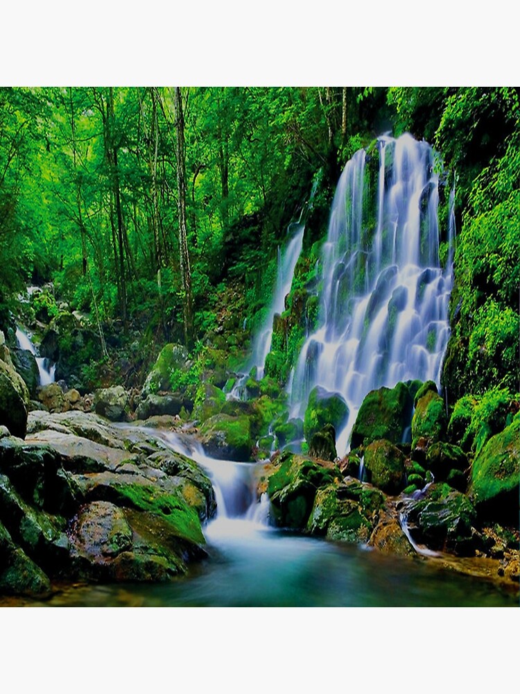 "Waterfall Greeting Card" Poster by Sangraphics | Redbubble