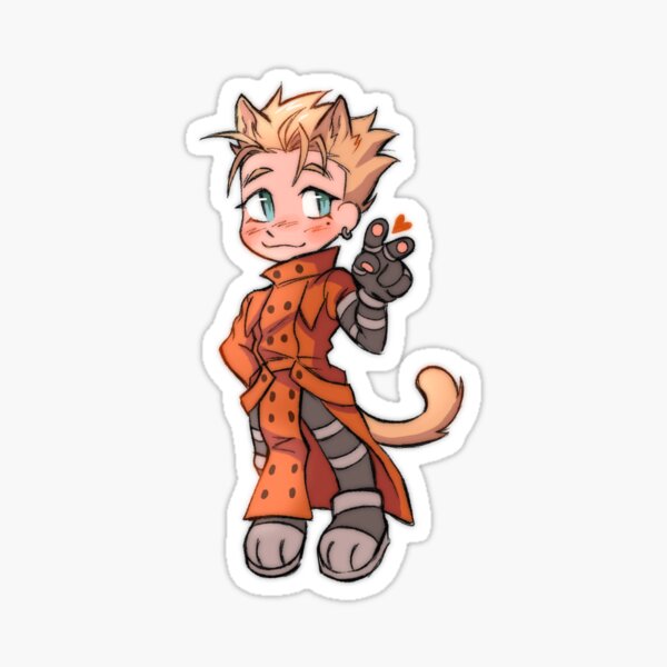 "NYAsh the stampede - Trigun" Sticker for Sale by PIXELMINTY | Redbubble