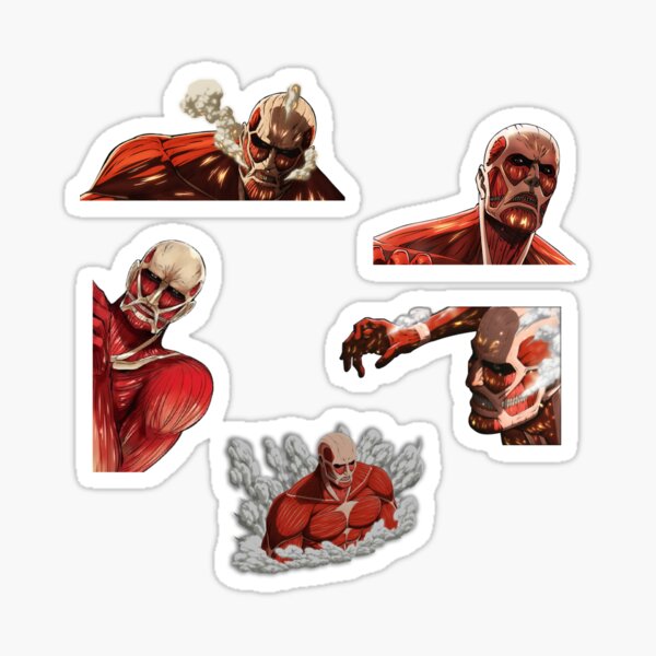 Colossal Titan Attack On Titan Stickers Sticker For Sale By Peachylychees Redbubble