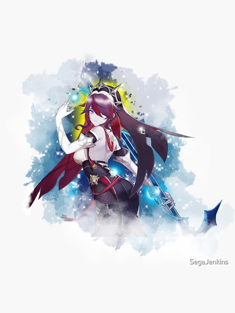 "rosaria genshin impact cryo waifu" Sticker for Sale by SegaJenkins ...