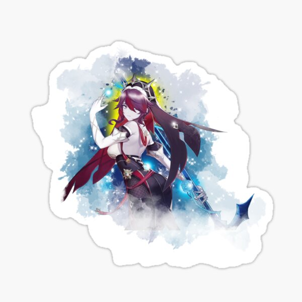 "rosaria genshin impact cryo waifu" Sticker for Sale by SegaJenkins ...