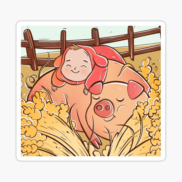 "Patrick Pig" Sticker for Sale by BookBuzz | Redbubble