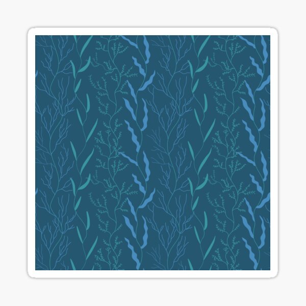 "Algae and aquatic plants" Sticker for Sale by SychEvaartist | Redbubble