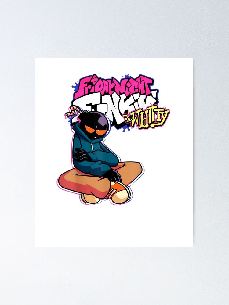 "Friday Night Funkin Battle With Whitty For Men Women Kids " Poster for ...