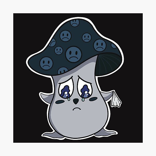 Lámina fotográfica «Triste lindo hongo Mushy Funghi Art 004 - Fondo ...