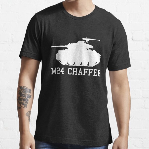 "Wwii Us Tank M24 Chaffee Silhouette " T-shirt for Sale by manidala ...