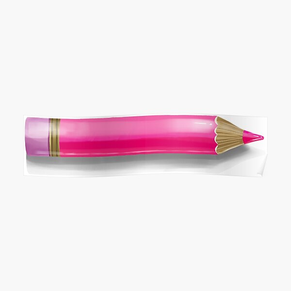 "Magenta Pencil" Poster for Sale by roaitken | Redbubble