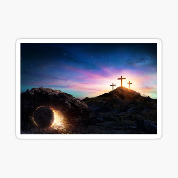 Sticker « Affiche - Golgotha. 40 x 60 », par Tomasz-Hladun | Redbubble
