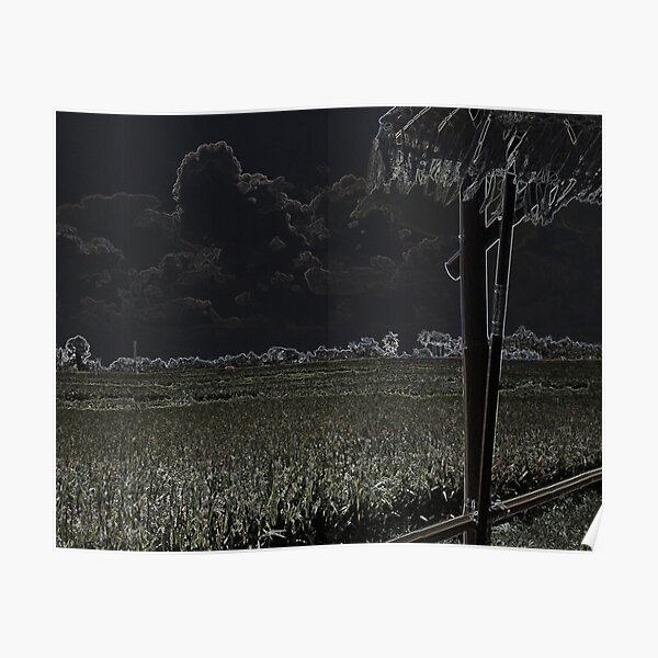 "Rice paddy terrace with bamboo frame in Bali" Poster for Sale by ...