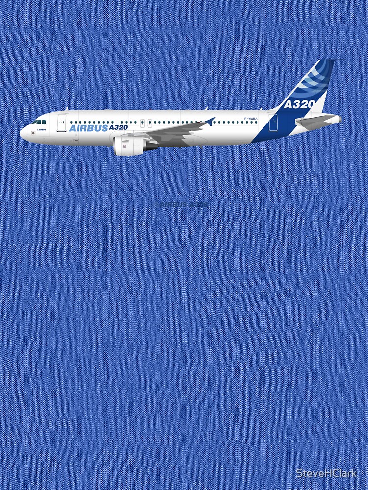 "Airbus A320 with Winglets - Blue Version" Lightweight Hoodie for Sale ...