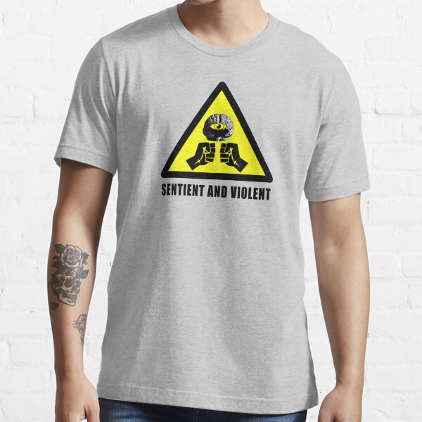 "Sentient and Violent - SCP Sign" T-shirt by Shadow2403 | Redbubble