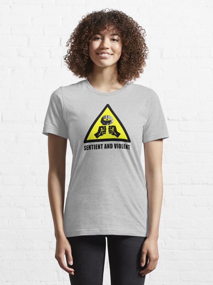 "Sentient and Violent - SCP Sign" T-shirt by Shadow2403 | Redbubble