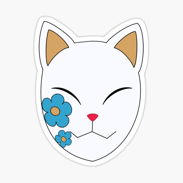 Pegatina «Máscara de makomo» de Mickeyleish16 | Redbubble