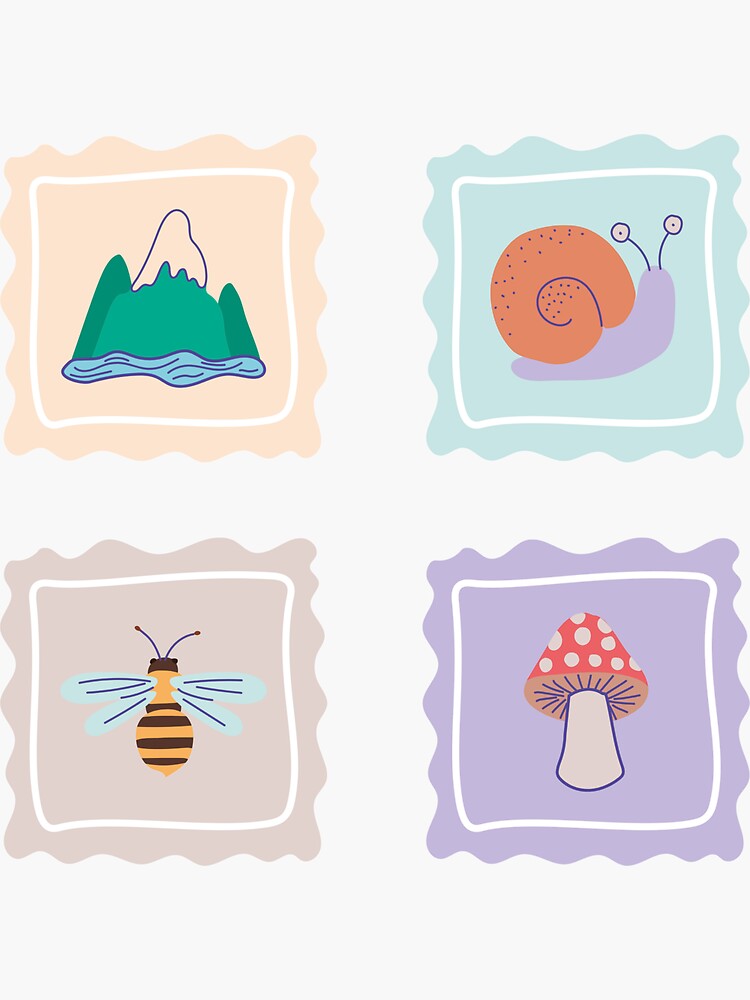"Stamp Pack" Sticker for Sale by sluggishsloth | Redbubble