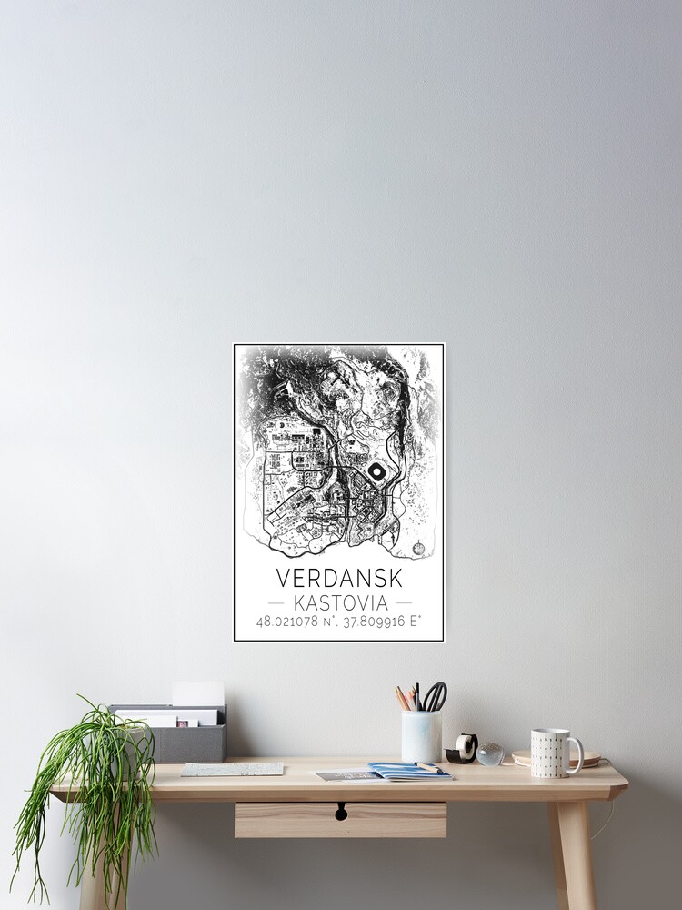 "Verdansk Map Poster " Poster for Sale by PotatoGear | Redbubble