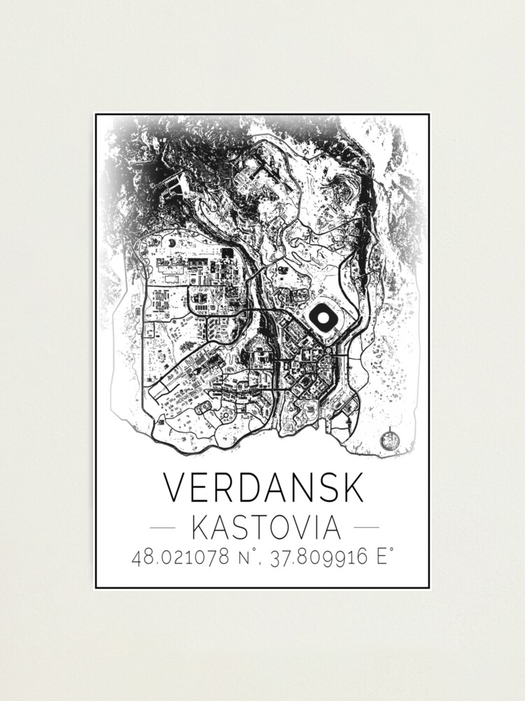 "Verdansk Map Poster " Photographic Print for Sale by PotatoGear ...