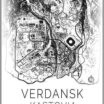 "Verdansk Map Poster " Poster for Sale by PotatoGear | Redbubble
