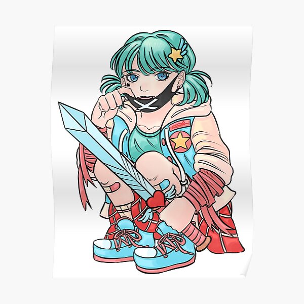 "Harajuku Magical Girl" Poster for Sale by SabrinaSana | Redbubble