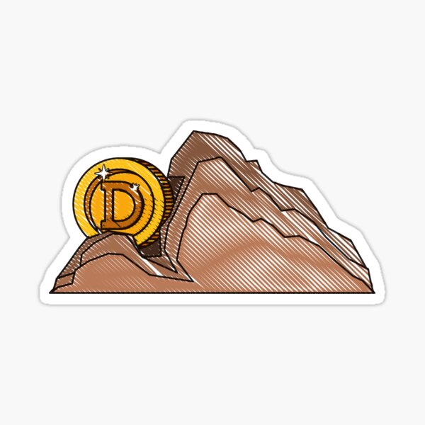"Dogecoin Mining" Sticker for Sale by AeroAstro | Redbubble