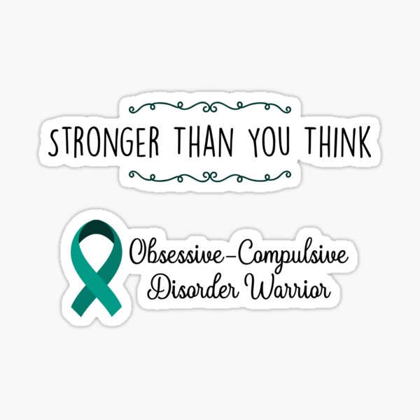 "OCD Warrior, Obsessive-Compulsive Awareness" Sticker for Sale by ...