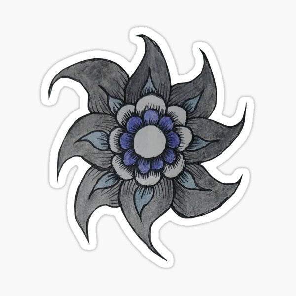 "Pride Ace Flower painting" Sticker for Sale by ChubbyxDragon | Redbubble