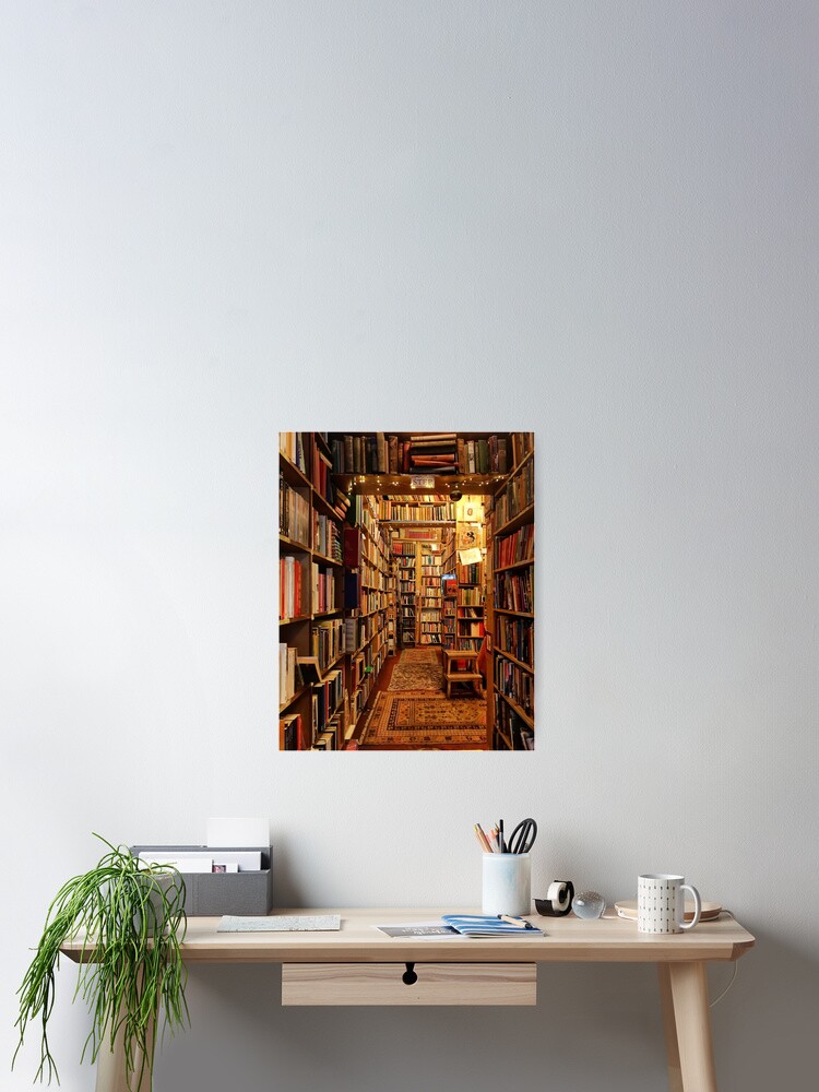 "Warm & cozy bookshop in Scotland" Poster for Sale by Samantha Miller ...