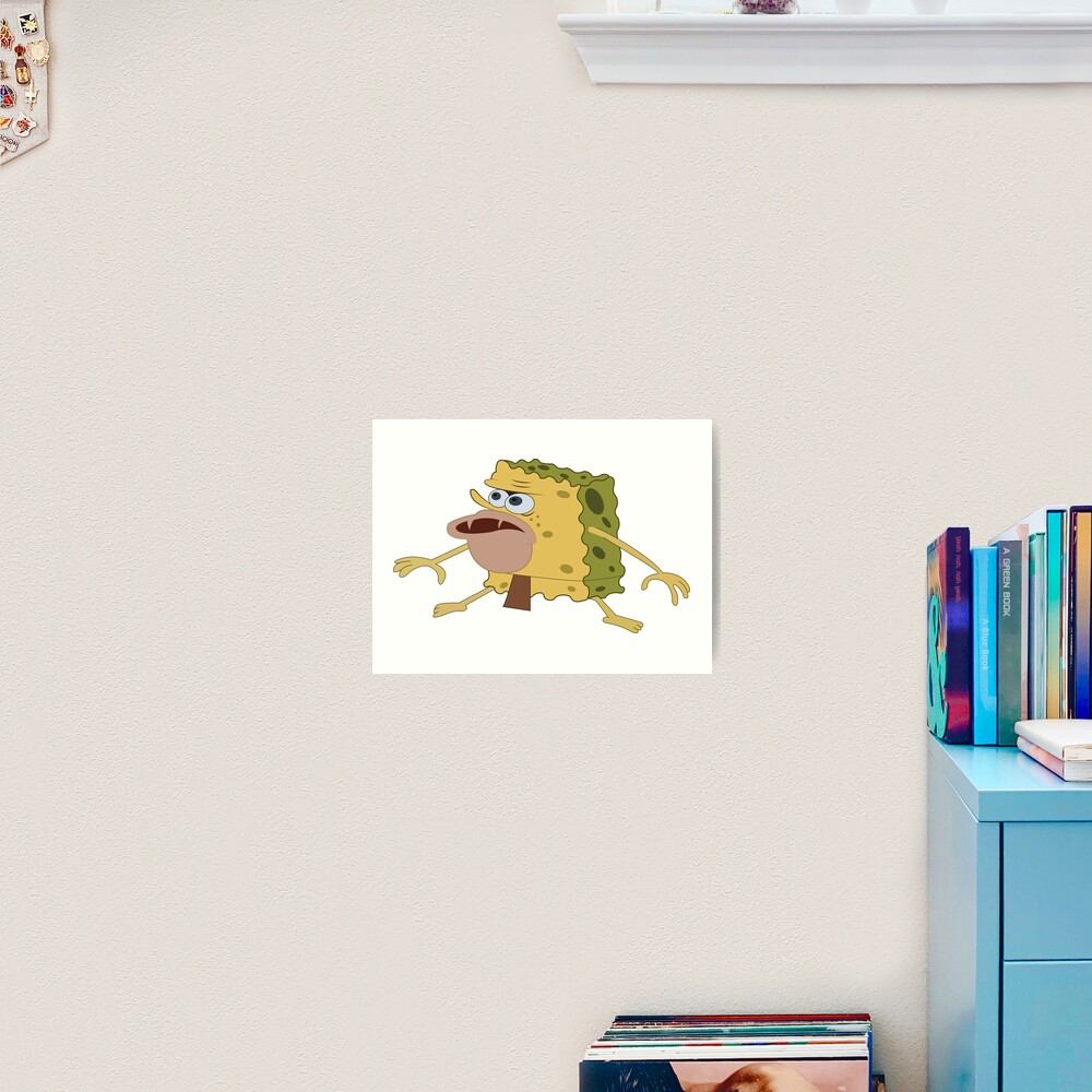 "Caveman Spongebob" Art Print by Joshamawaka | Redbubble