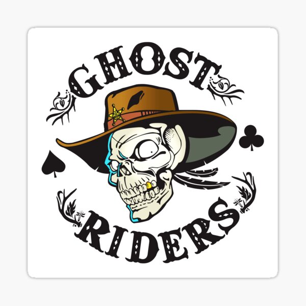 "Ghost Riders" Sticker for Sale by dtkindling | Redbubble