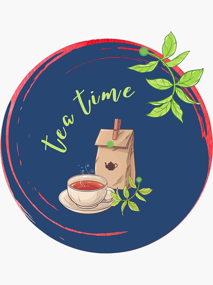 "Tea Time " Sticker by RAbraxas | Redbubble