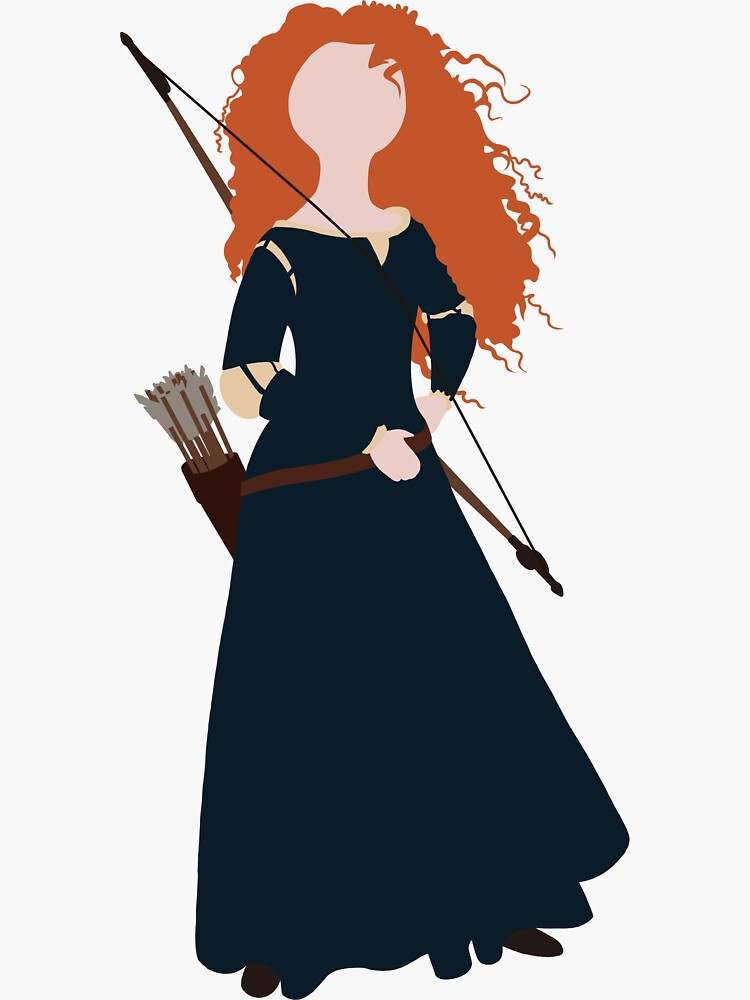 "Merida" Sticker by elddesign | Redbubble