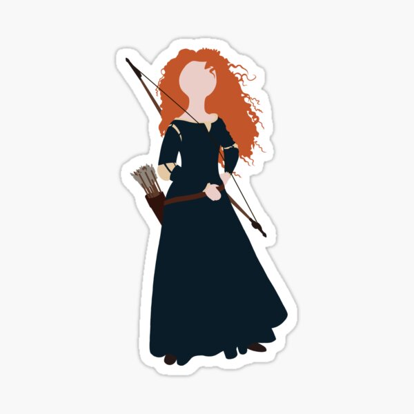 "Merida" Sticker by elddesign | Redbubble