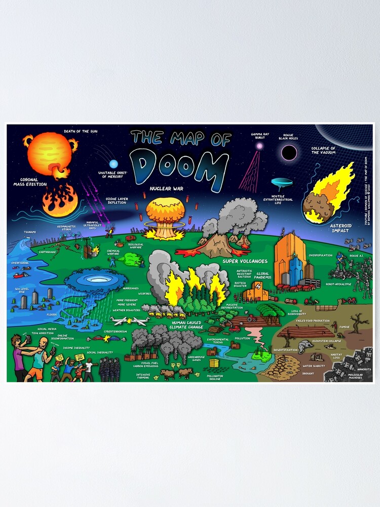"The Map of Doom Poster" Poster for Sale by DominicWalliman | Redbubble