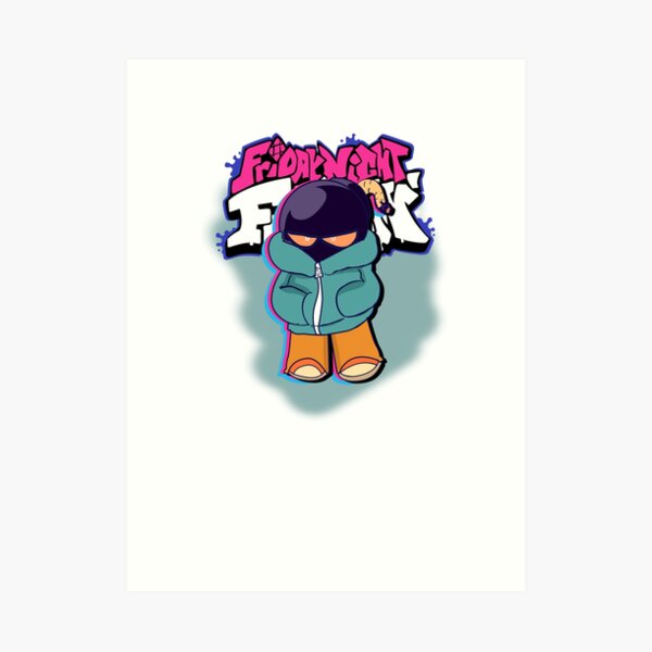"Friday Night Funkin Whitty" Art Print by nabiiloo | Redbubble