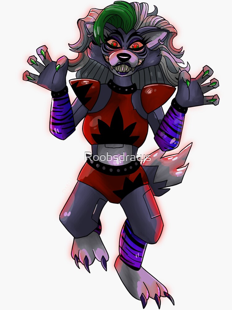 "FNAF Roxanne wolf " Sticker for Sale by Roobsdraws | Redbubble