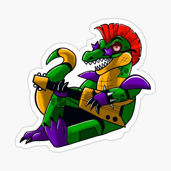 "FNAF monty gator" Sticker for Sale by Roobsdraws | Redbubble