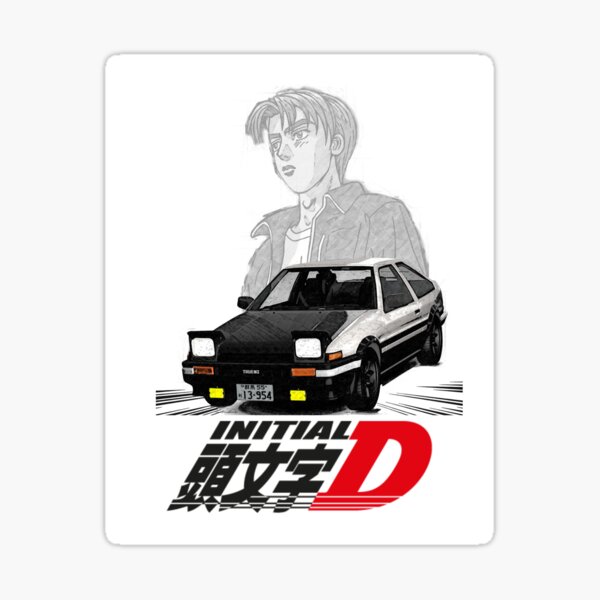 "Initial D " Sticker for Sale by AceDesignShop | Redbubble