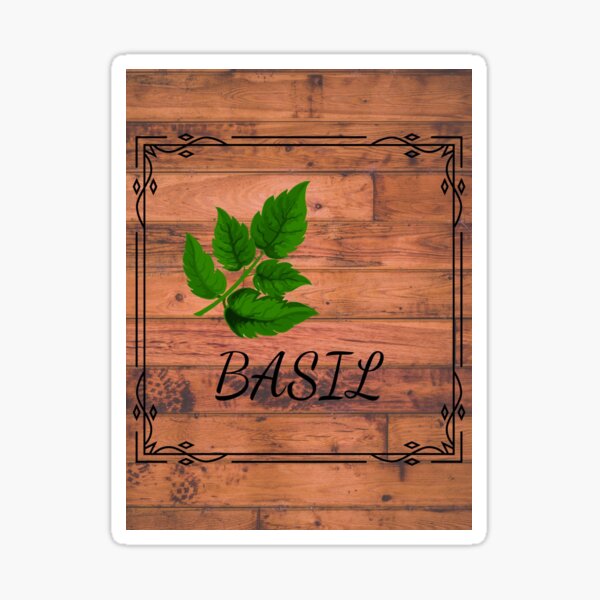 "Basil Sticker" Sticker by 4taylordesignz | Redbubble