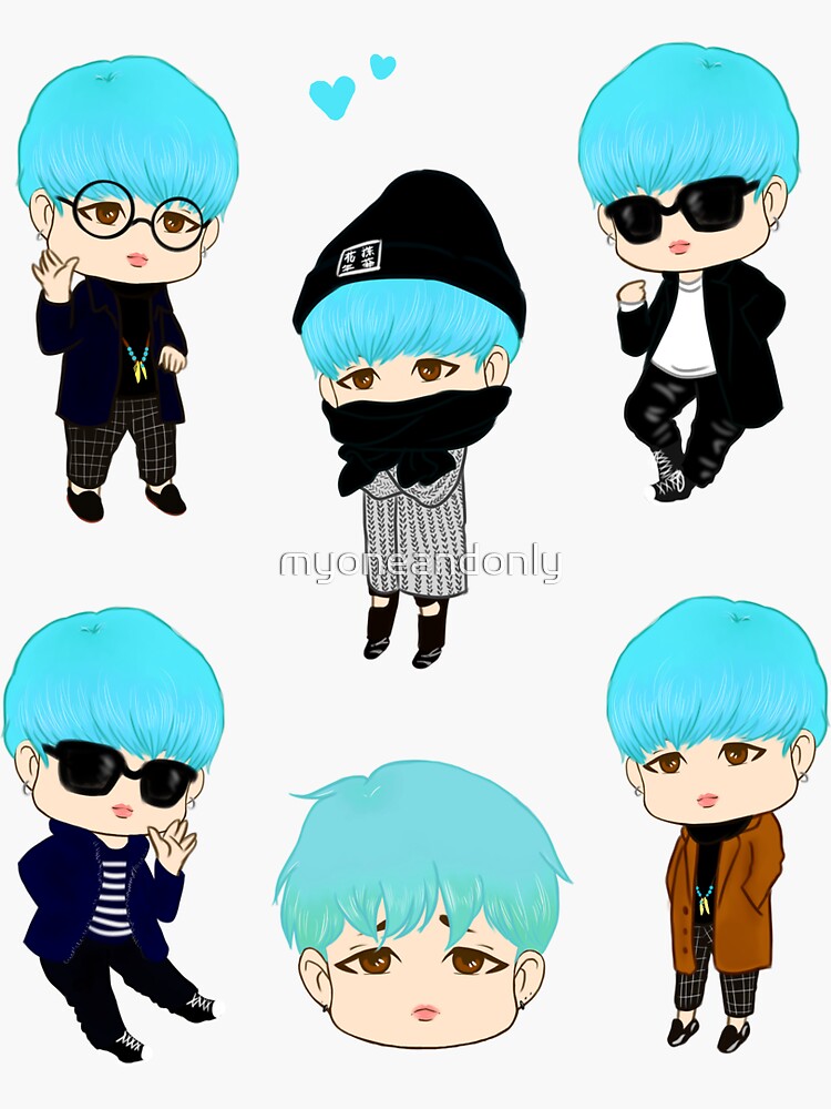 "Suga stickers" Sticker by myoneandonly | Redbubble