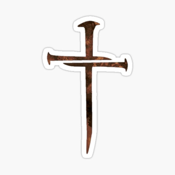 "Rusty Nail Cross" Sticker for Sale by mclaurin612 | Redbubble