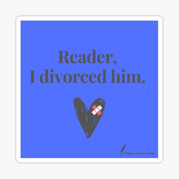 "TWT - Reader..." Sticker by WildAtlanticArt | Redbubble
