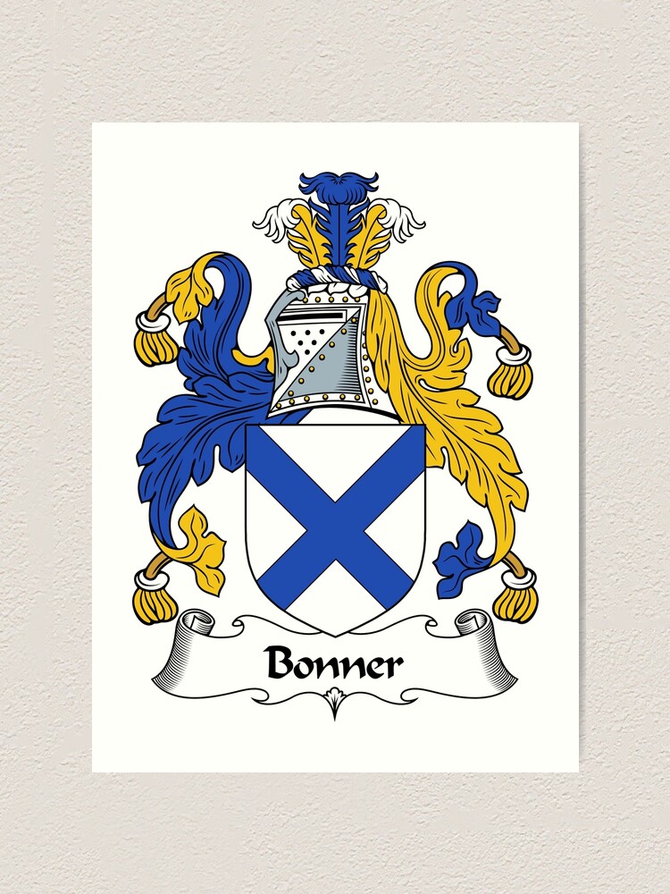 Lámina artística «Escudo de Bonner / Cresta de la familia Bonner» de ...