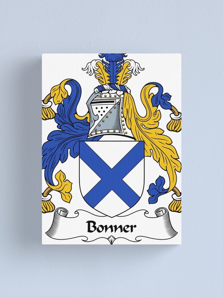"Bonner Coat of Arms / Bonner Family Crest" Canvas Print for Sale by ...