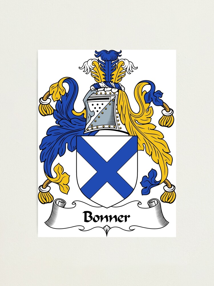 "Bonner Coat of Arms / Bonner Family Crest" Photographic Print for Sale ...