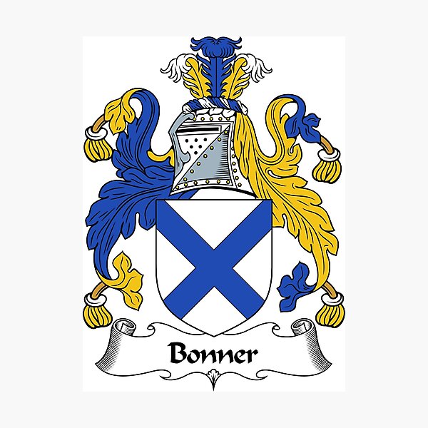 "Bonner Coat of Arms / Bonner Family Crest" Photographic Print for Sale ...