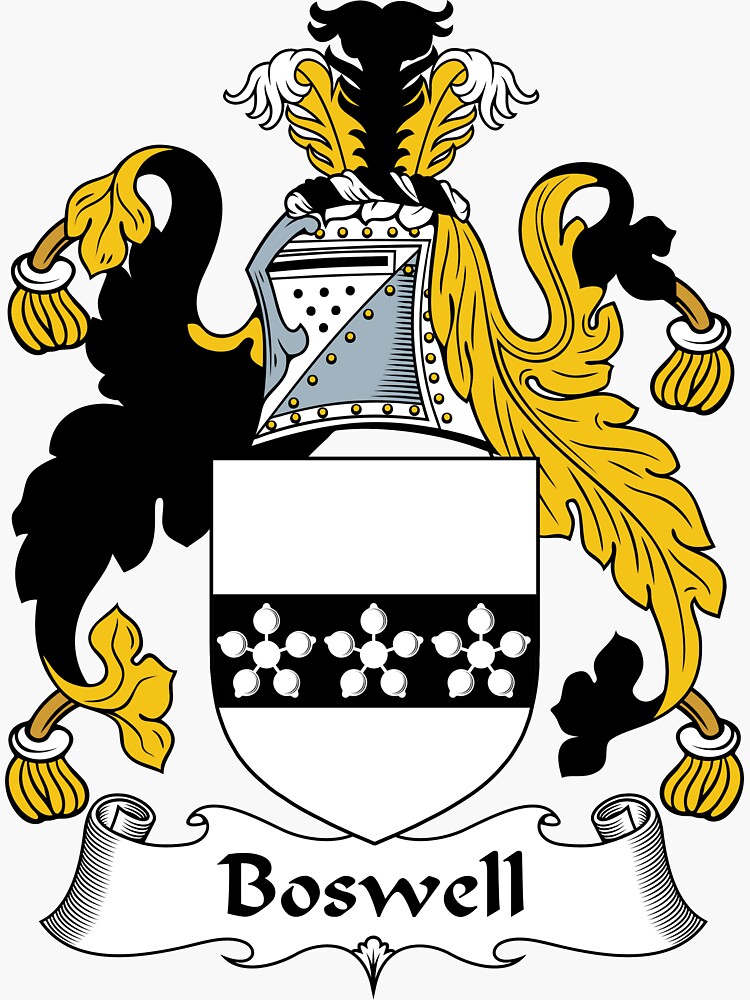 "Boswell Coat of Arms / Boswell Family Crest" Sticker for Sale by ...