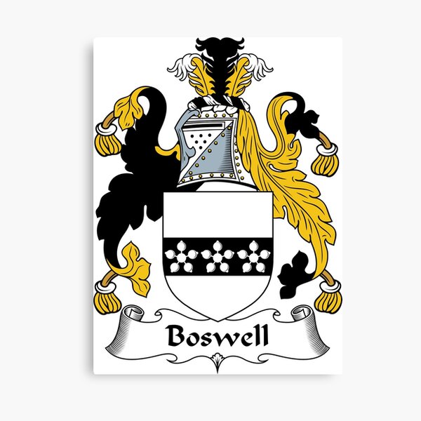 "Boswell Coat of Arms / Boswell Family Crest" Canvas Print by ...