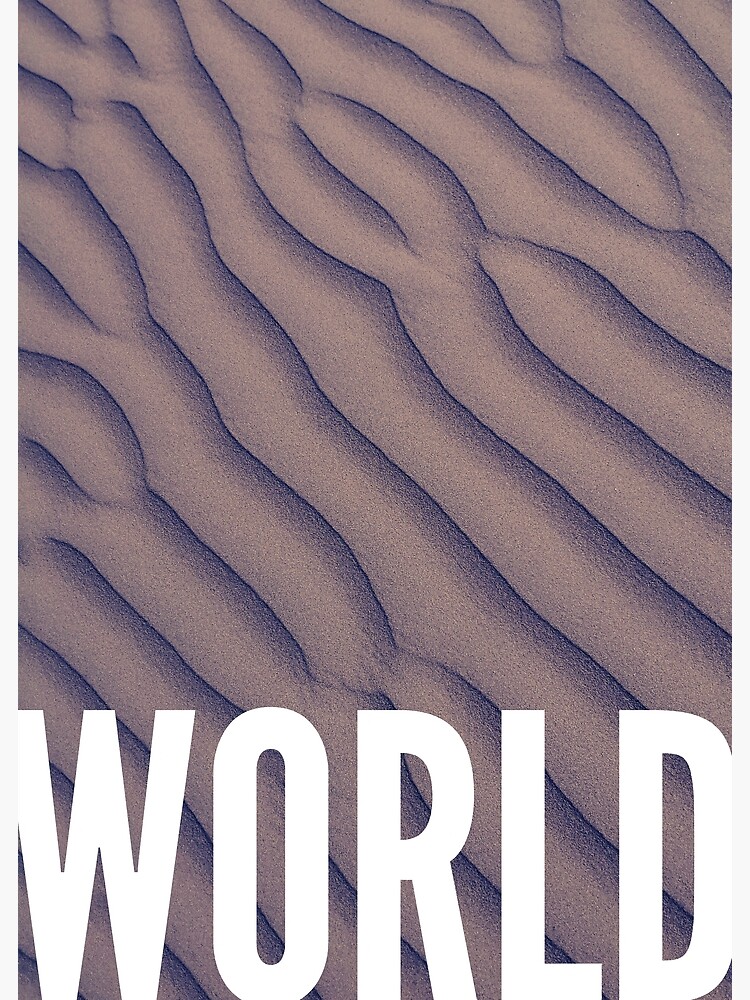 "Sandy World version 2" Poster for Sale by Apsak | Redbubble