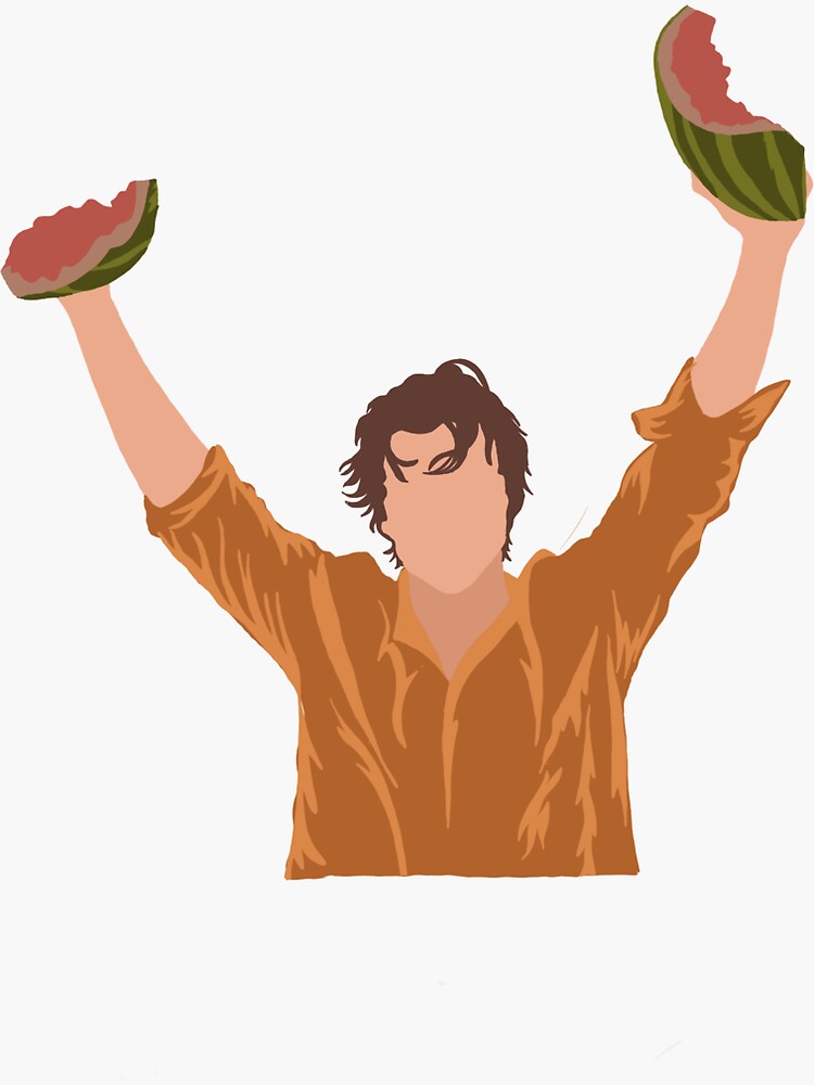 "Harry Styles Watermelon Sugar" Sticker for Sale by artbykf | Redbubble