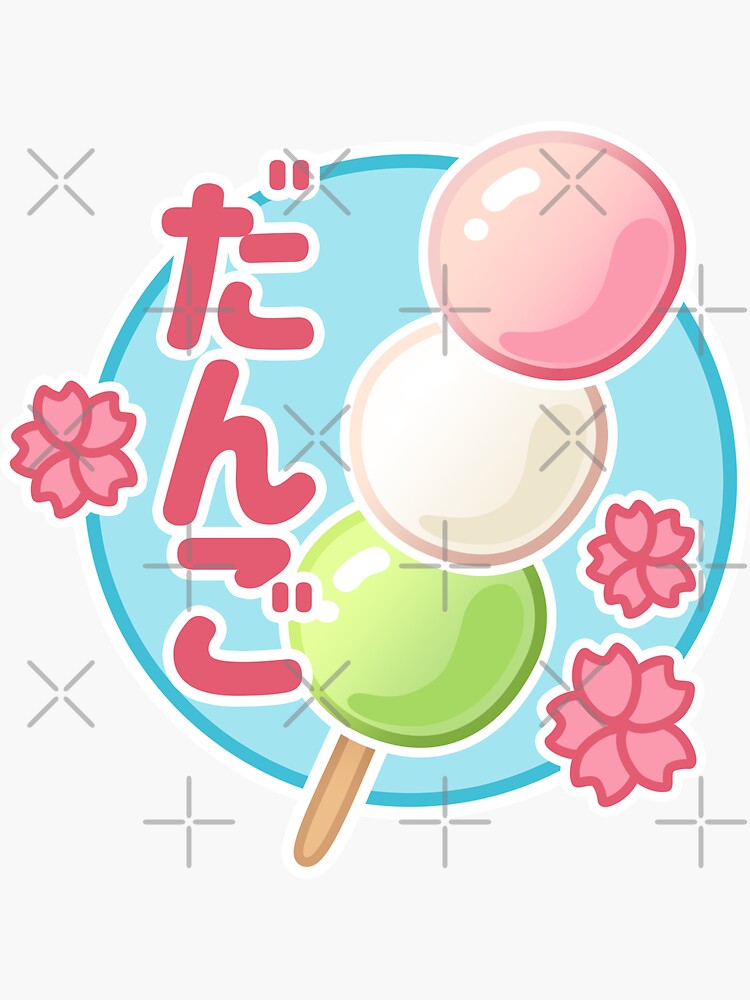 "Retro Hanami Dango - Cute Japanese Food" Sticker for Sale by Nossikko ...