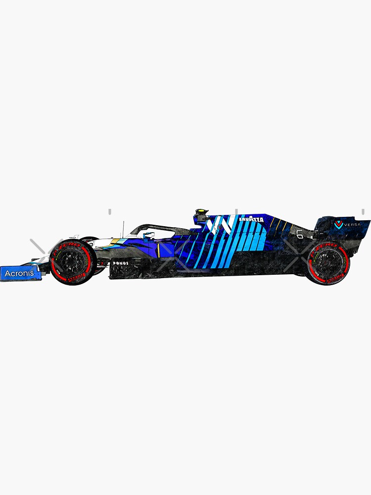 "Nicholas Latifi F1 2021 Williams Car Art" Sticker by d25bev | Redbubble